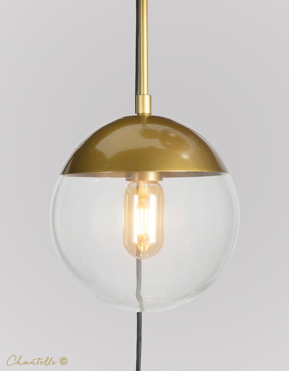 Reve gold five pendant light - 074930 - Chantelle Lighting