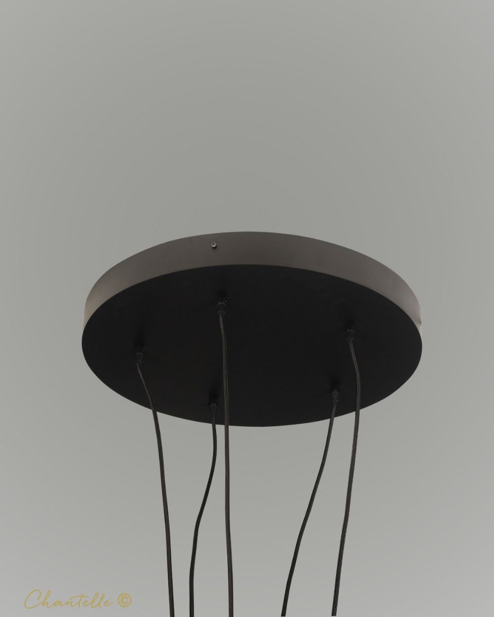 5 Drop Tube Feature Light in Black - 075426 - Chantelle Lighting