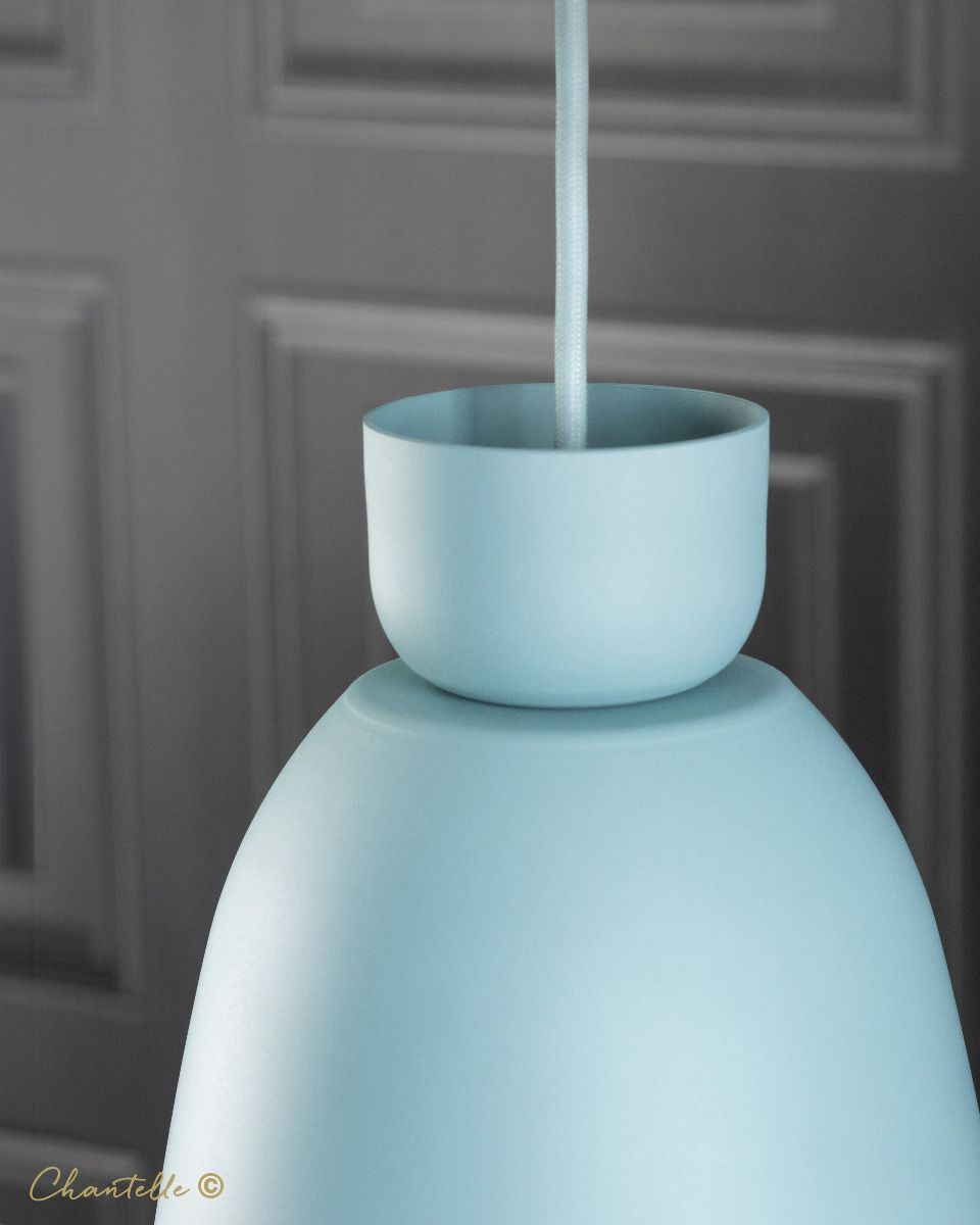 Loch-Duck Egg Blue Double Shade Pendant - 075963 - Chantelle Lighting